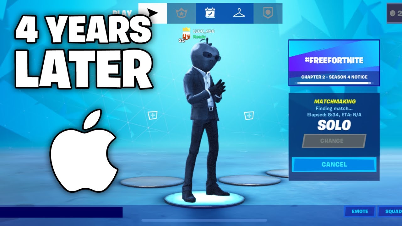 Playing Fortnite iOS Banned Version 4 Years Later! - YouTube