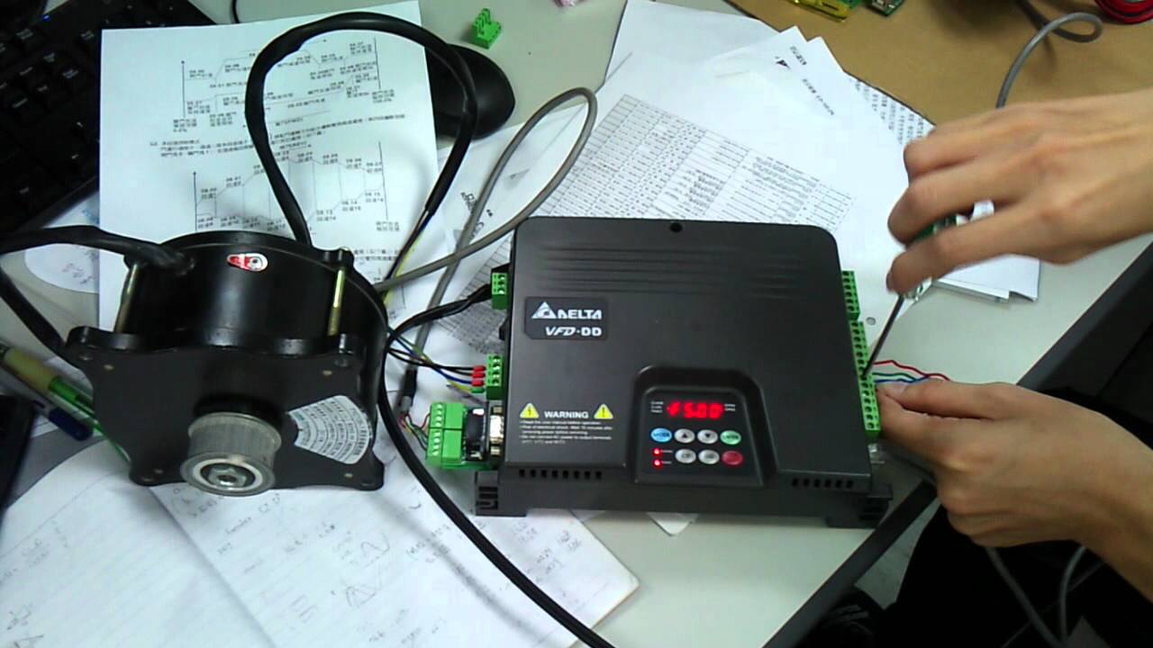 Delta VFD-DD (Multi-step & Speed Control Mode) - YouTube