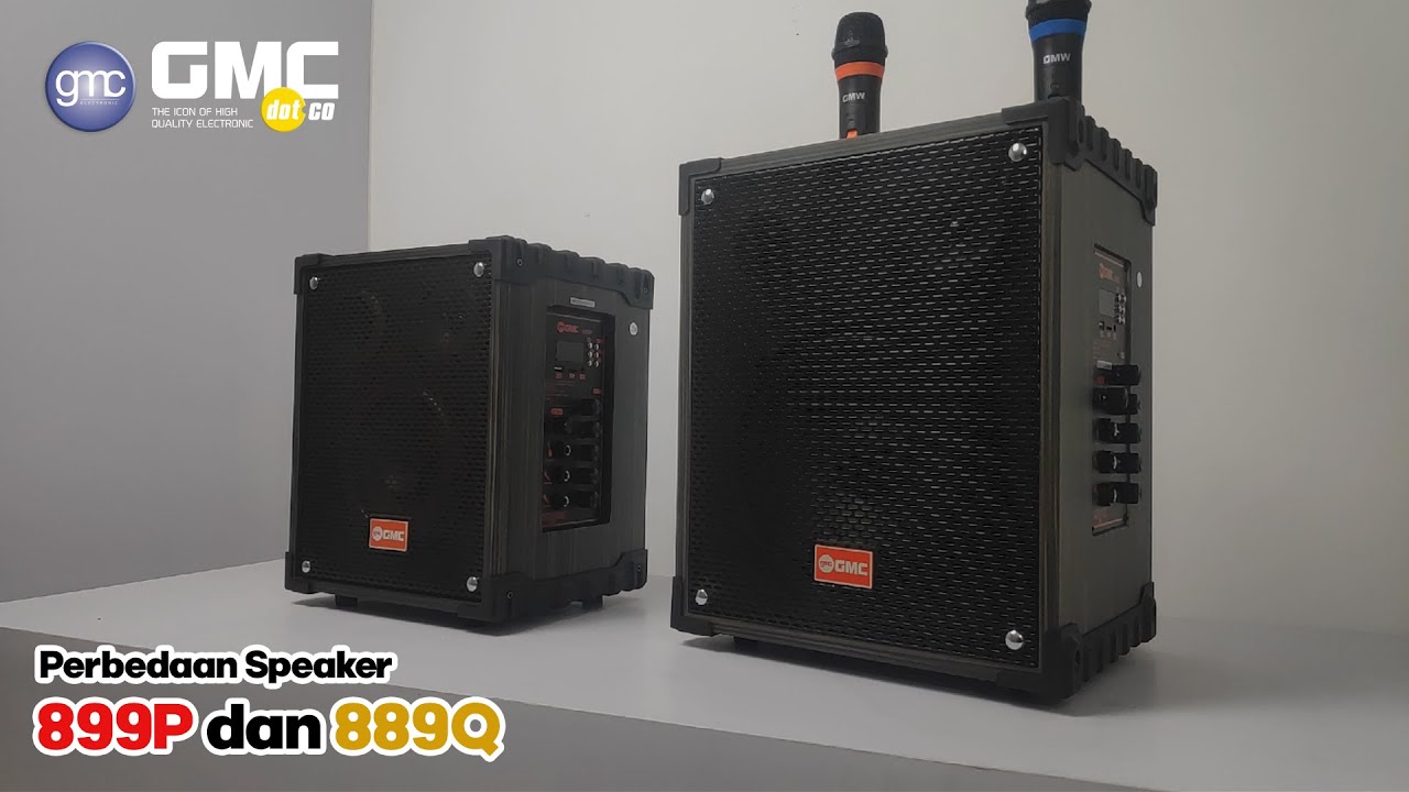 Perbandingan Speaker Aktif GMC 899P & 899Q Bluetooth | GMC Channel ...