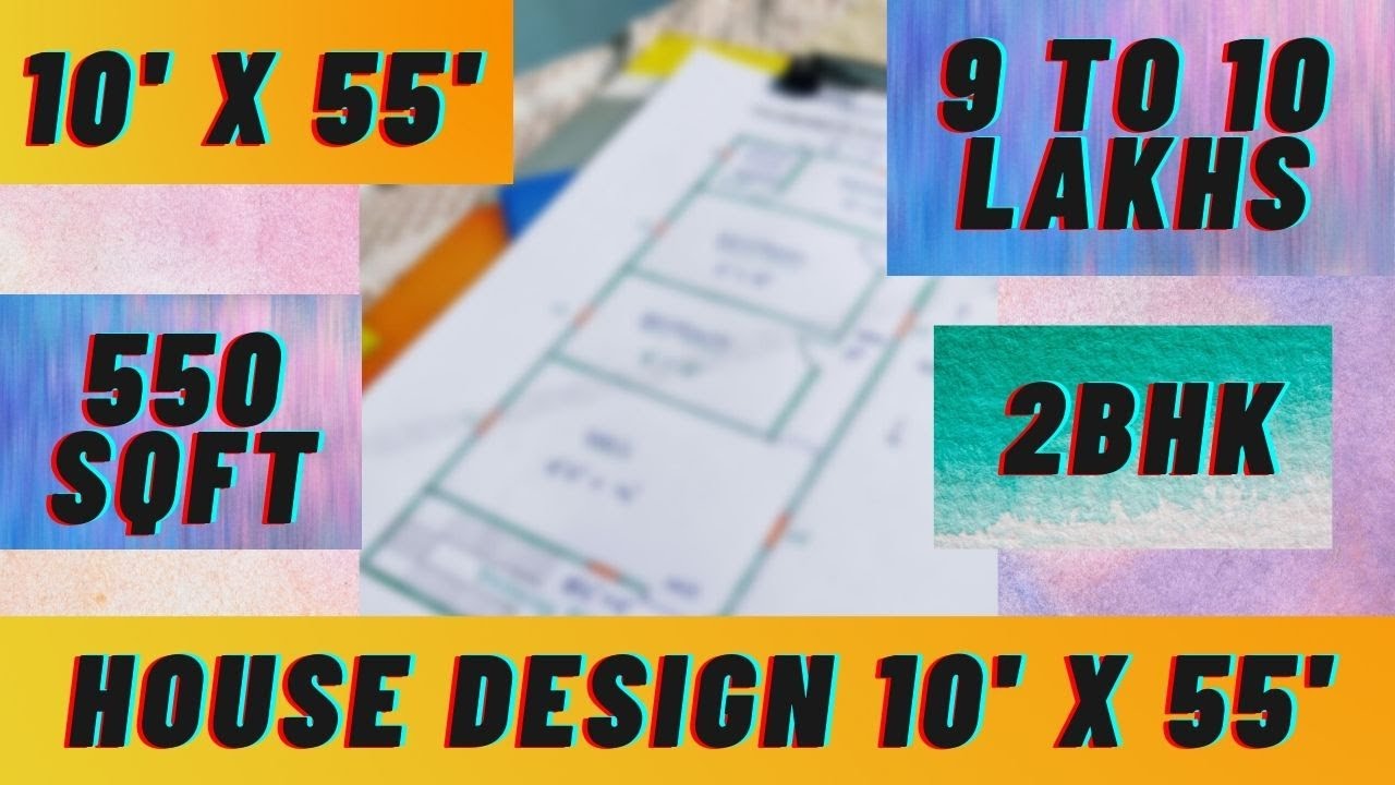 10X55, 10 BY 55 HOUSE DESIGN SOUTH FACING, 61 GAJ, MARLA HOME PLAN ...