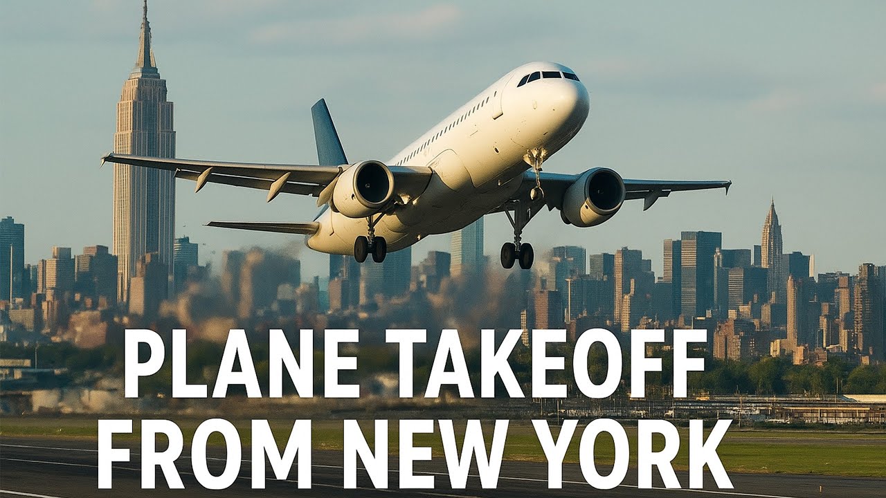 Boeing/Airbus A320 Takeoff at New York Airport - YouTube