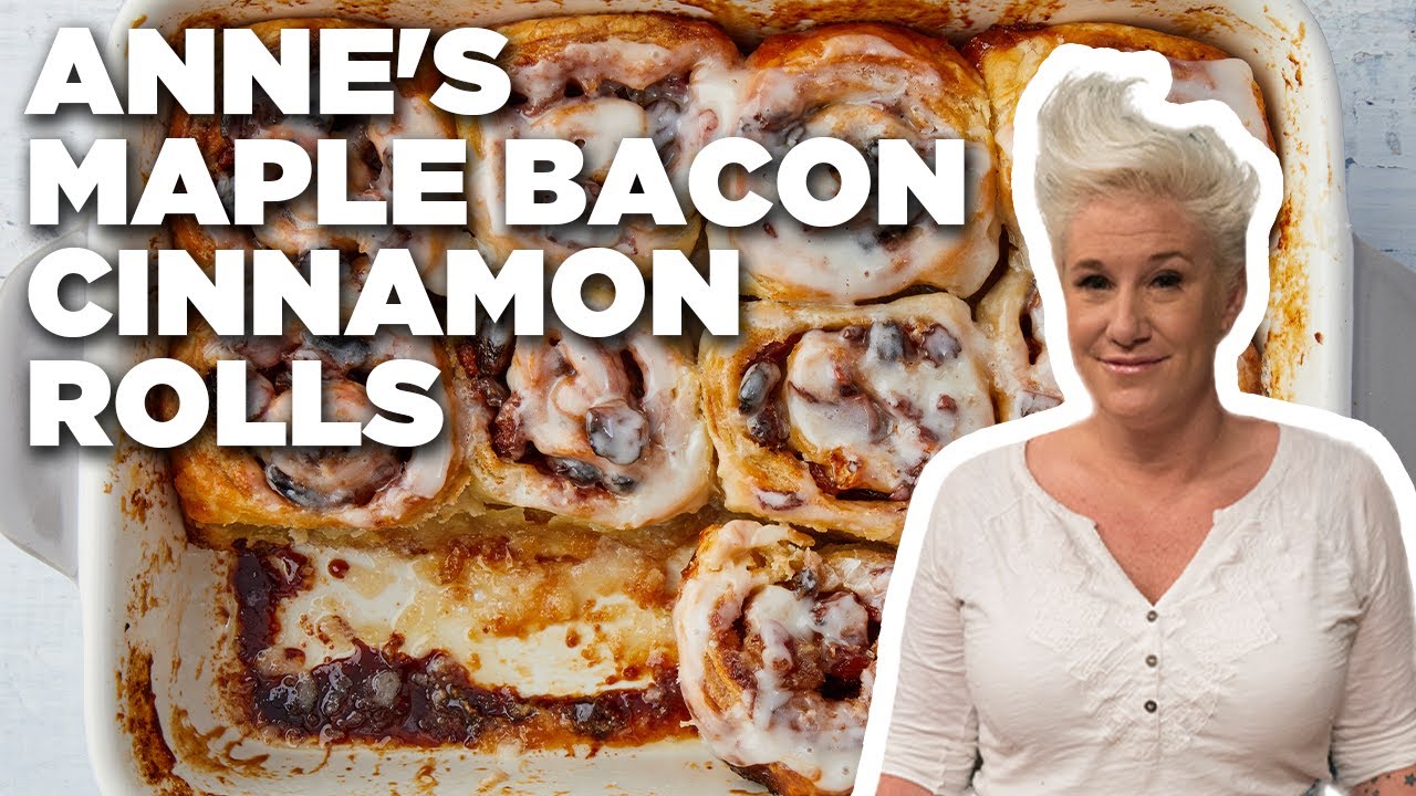 Anne Burrell's Maple Bacon Puff Pastry Cinnamon Rolls | Food Network ...