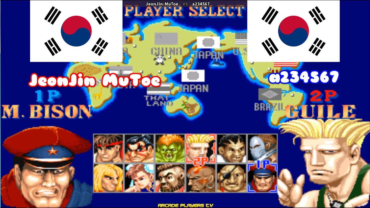 Street Fighter II' - Champion Edition JeonJin MuToe (South Korea) vs ...