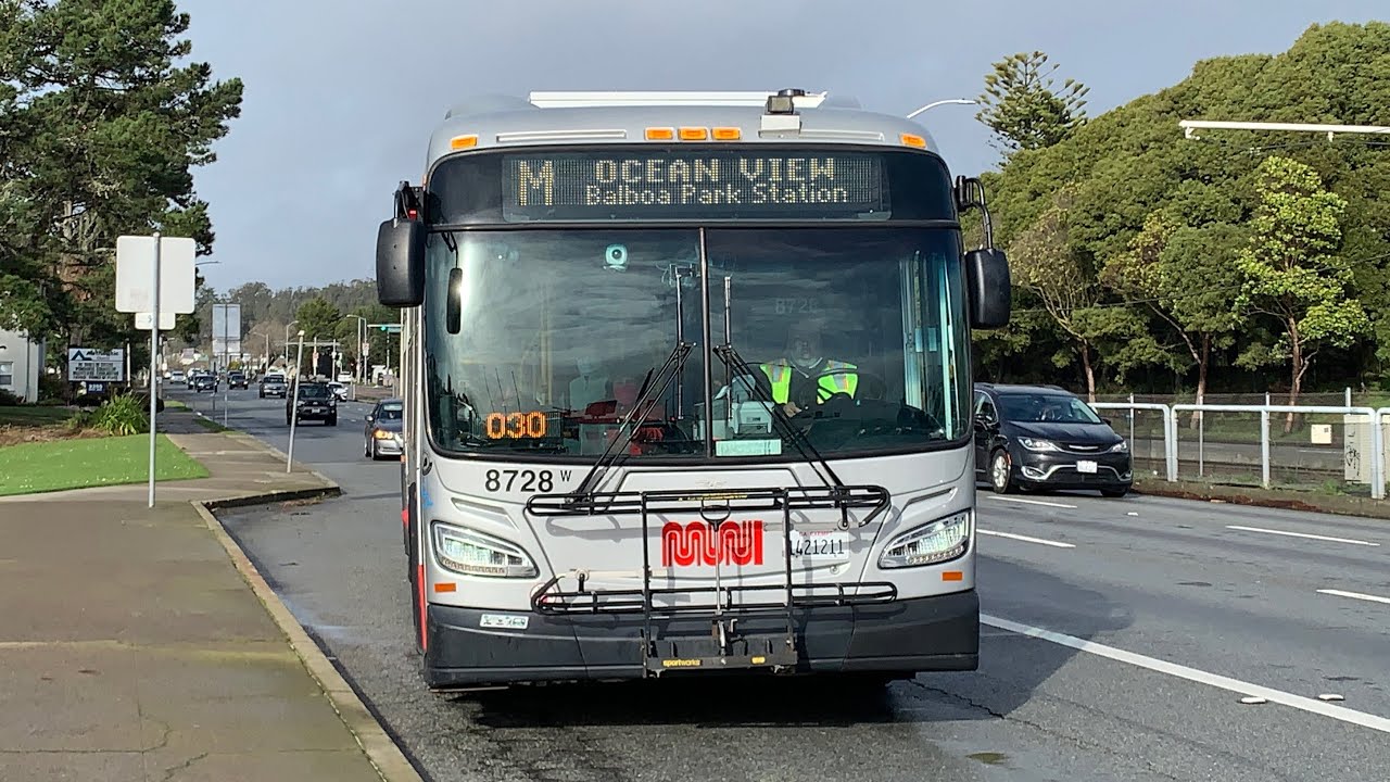 Bay Area Storm | SF MUNI 2013 New Flyer XDE40 #8728 on M Ocean View Bus ...