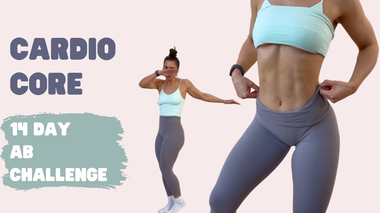 2 WEEK AB CHALLENGE | CARDIO ABS (DAY 8) HIIT NO EQUIPMENT CORE WORKOUT ...