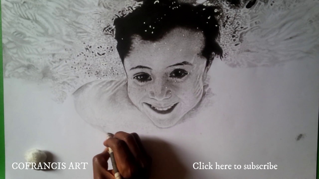 Drawing realistic water effect and wet skin | Realistic drawing part 2 ...