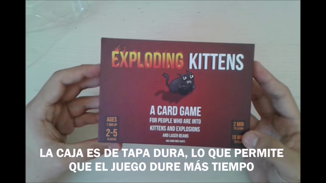 Exploding Kittens Unboxing Español - envío a todo el mundo - YouTube