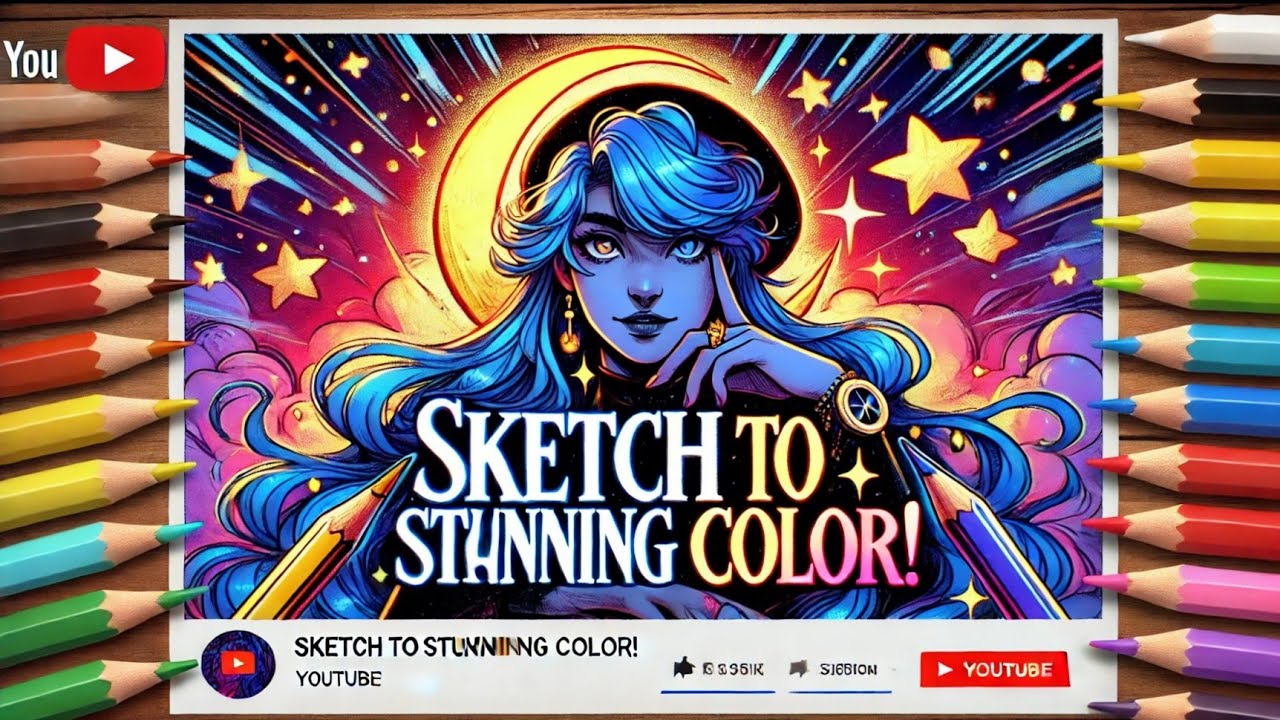Draw a Gorgeous Moon Goddess in 4K | Easy Tutorial - YouTube