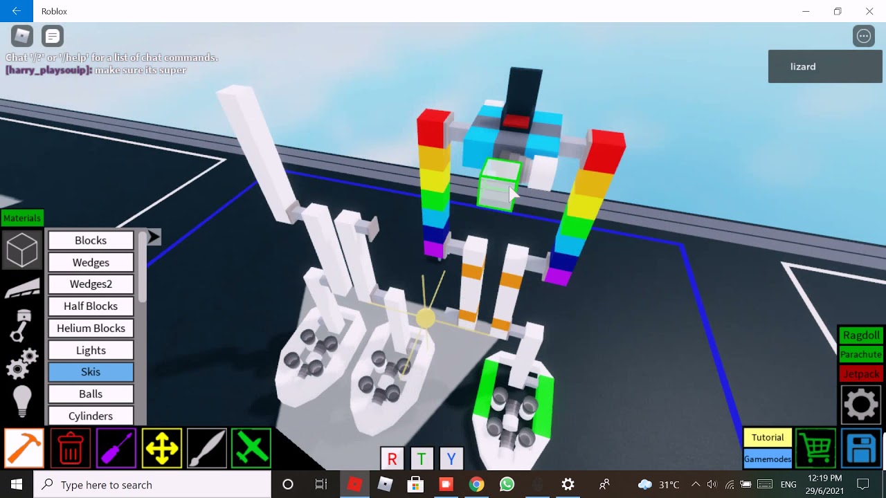 how to make a working leg mech in plane crazy - YouTube