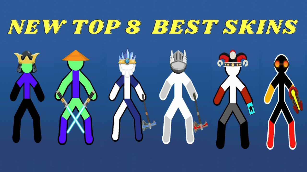 NEW TOP 8 BEST SKINS IN SUPREME DUELIST STICKMAN - SDS - YouTube