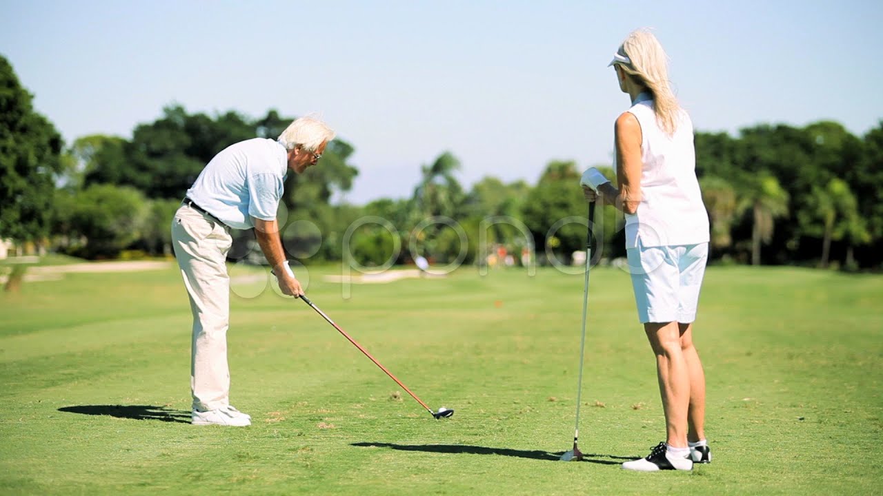 Seniors Golfing Lifestyle. Stock Footage - YouTube