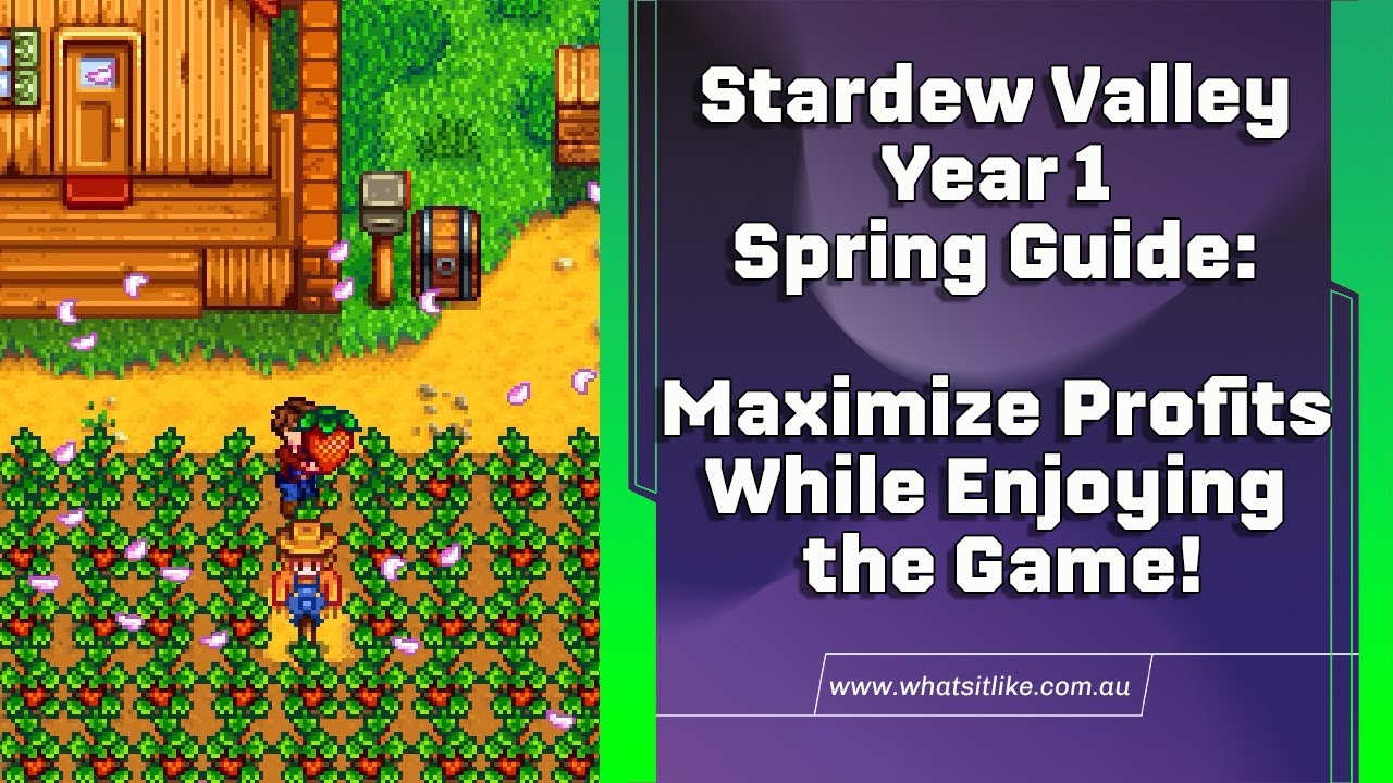 Stardew Valley Year 1 Spring Guide - YouTube
