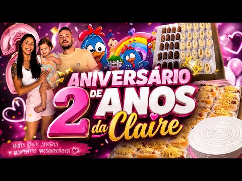 Aniversário de 2 anos da Claire / preparando tudo 