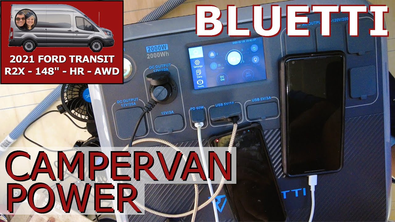 Van Build 13: ELECTRICAL POWER FROM BLUETTI POWER STATION - 2021 Ford ...