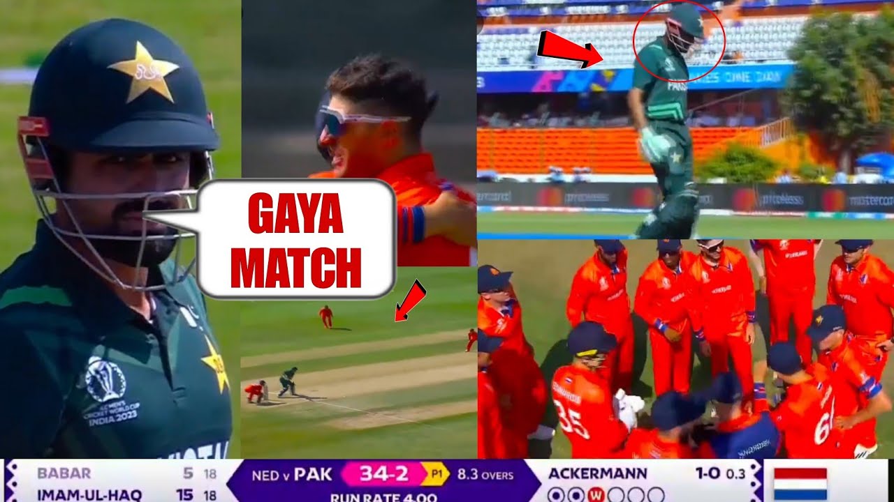 Babar Azam Crying After Lost Back To Back 3 Wickets Against Netherland ...