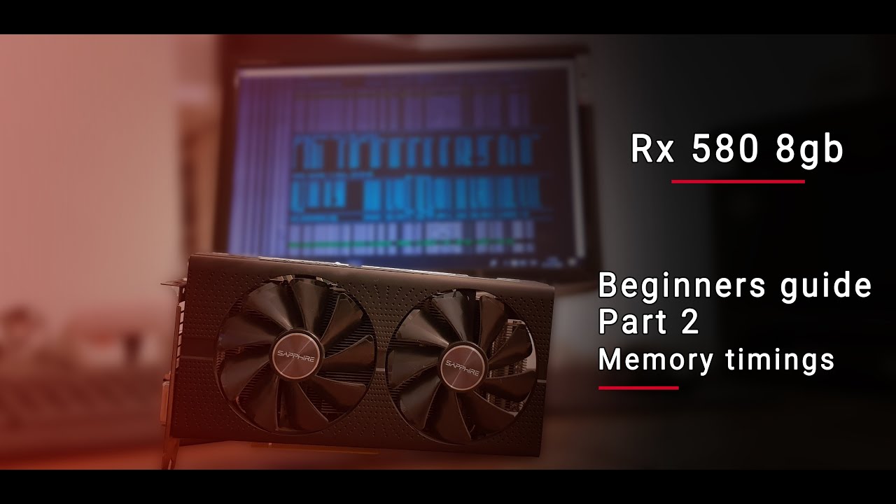 Beginners guide : Rx 580 8gb Ethereum mining part 2 - memory timings ...