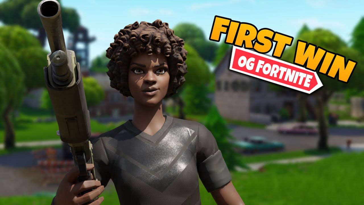 My *FIRST* WIN of OG FORTNITE!! - YouTube