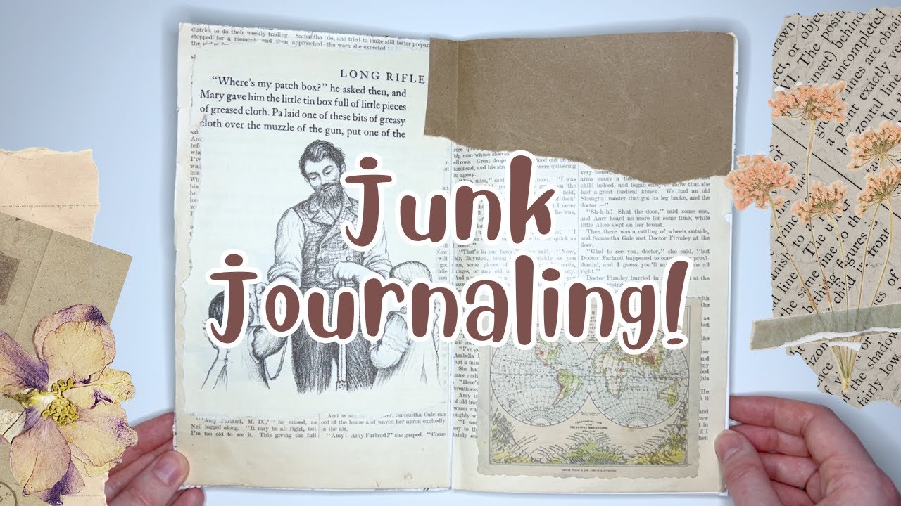 Newbie Junk Journal Flip Through! • Vintage Neutral Theme - YouTube