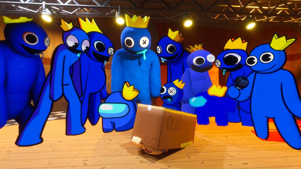 360° vs Blue All Phases Rainbow Friends Animation FNF - YouTube