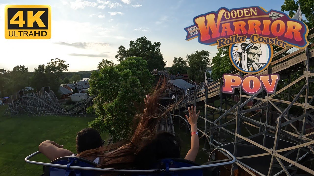 Wooden Warrior POV (Back Row, 4K 60 FPS), Quassy Gravity Group Wood ...