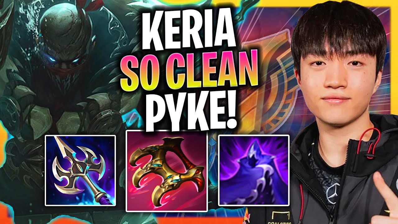 KERIA IS SO CLEAN WITH PYKE SUPPORT! | T1 Keria Plays Pyke Support vs ...