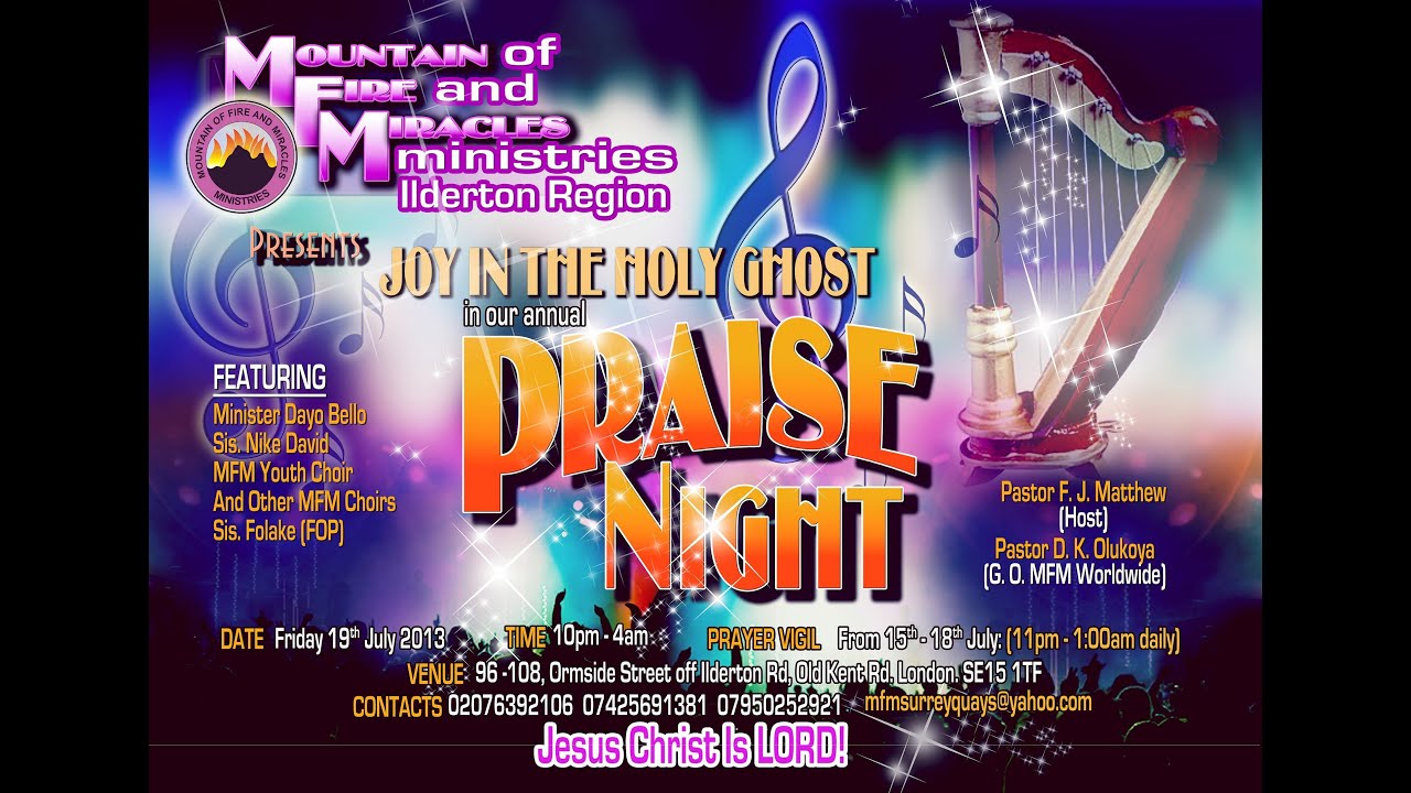 Praise Night 2013 MFM Ilderton Region. Animation and Visual FX by Steve ...