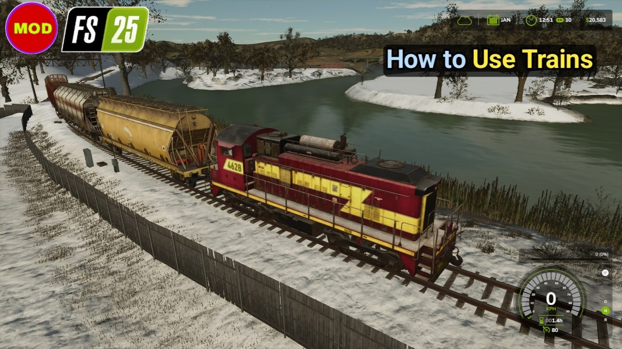 farming simulator 25 gameplay #3 - How to Use Trains | 4uboss Mods ...