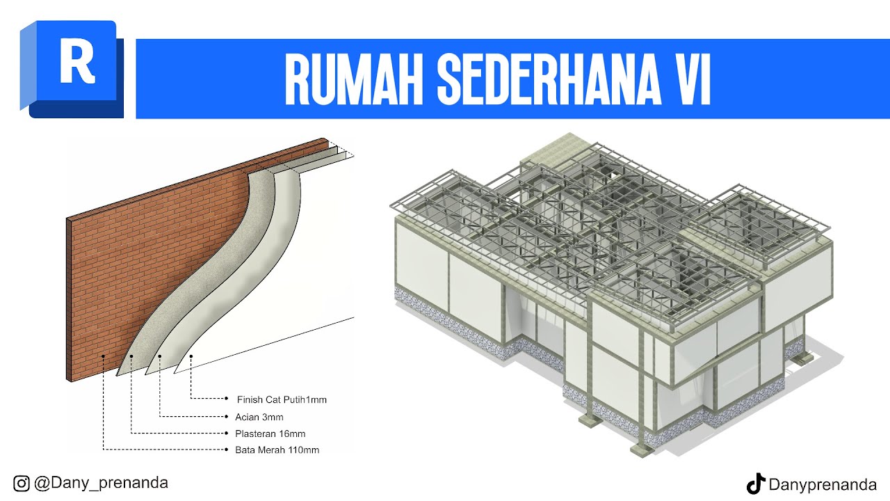 [Bagian #6] Revit Tutorial Rumah 1 Lantai — Dinding Bata Merah & Layer ...