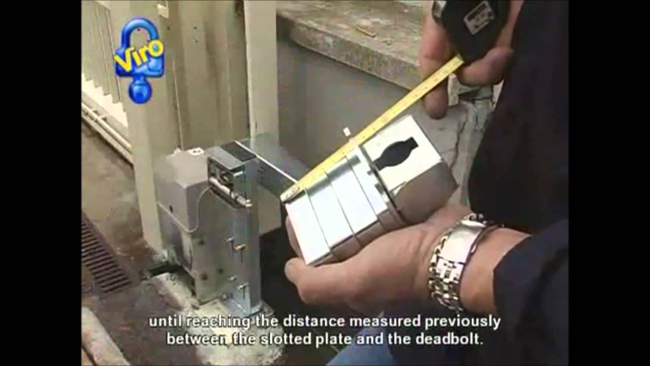 Viro V09 Sliding Gate lock - YouTube