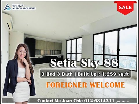 Setia Sky 88/Tower A/Duplex Unit/3 bedroom 3 bathroom/1,259 sq.ft - YouTube