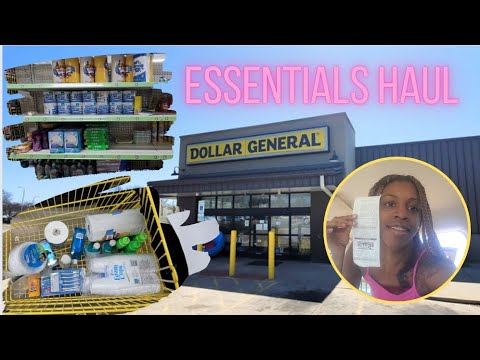 DOLLAR GENERAL HAUL | Essentials 🧻🛒 - YouTube
