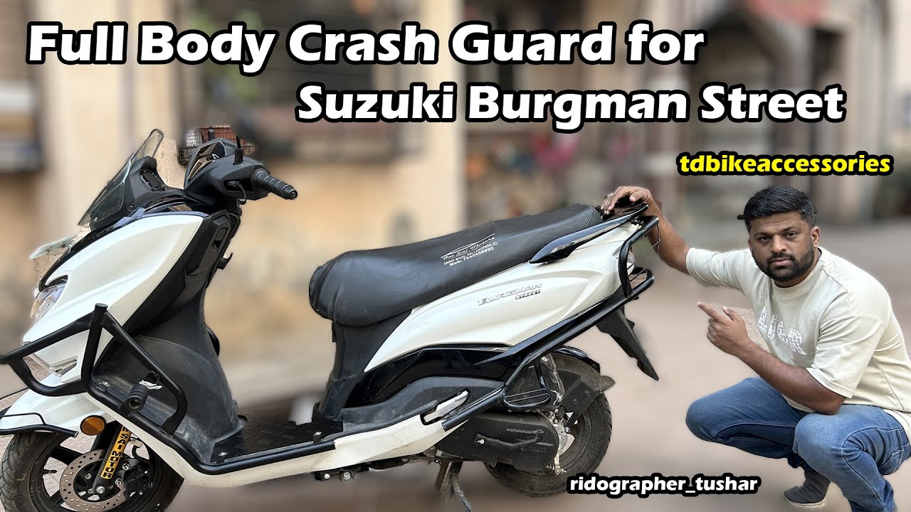 Full Body Crash Guard for Suzuki Burgman Street | TD BikeAccessories ...