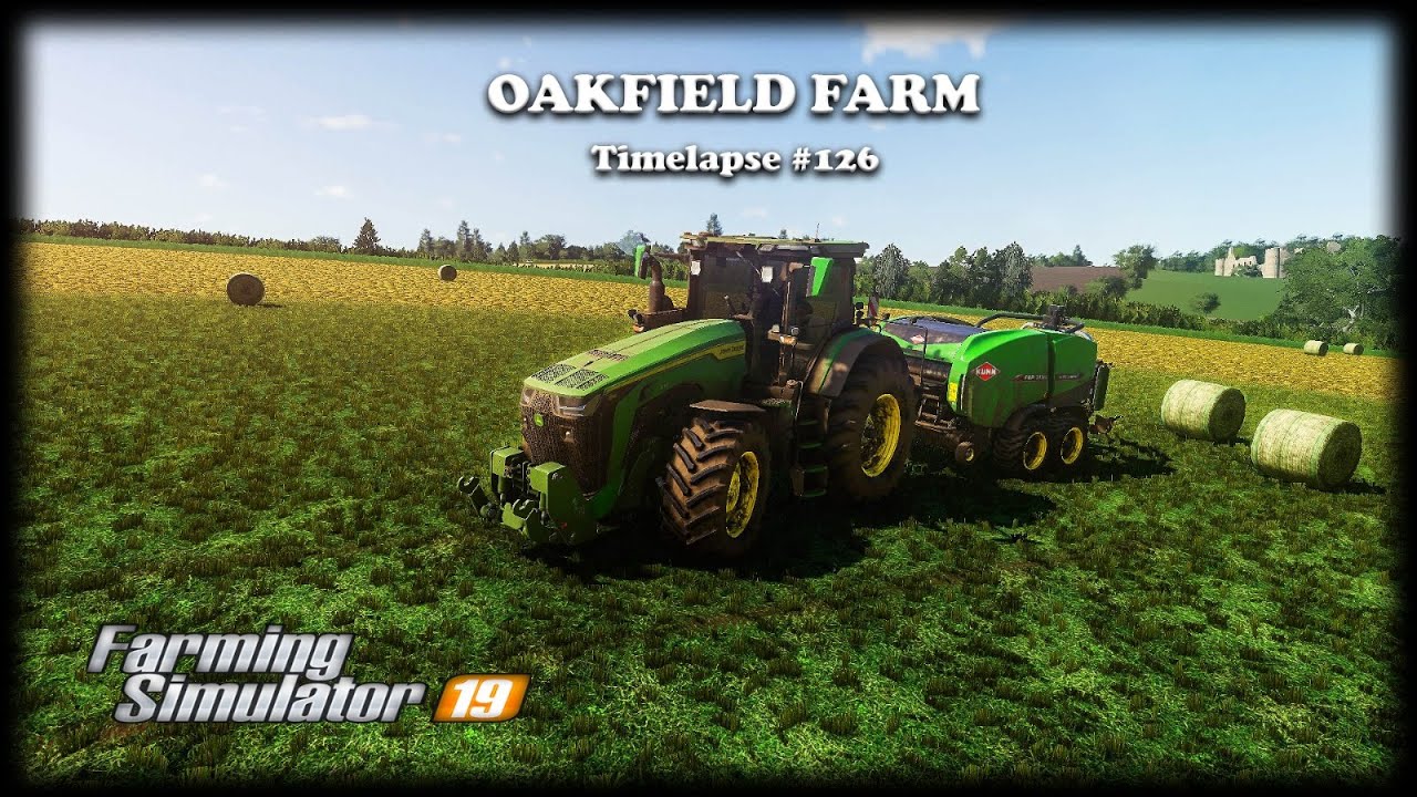 Baling & collecting horse hay, harvesting field grass | Oakfield farm ...