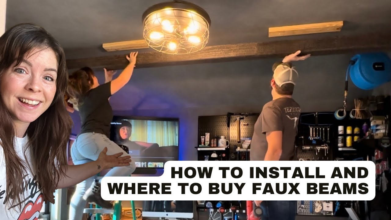 How to Install and Where to Buy Faux Beams - YouTube