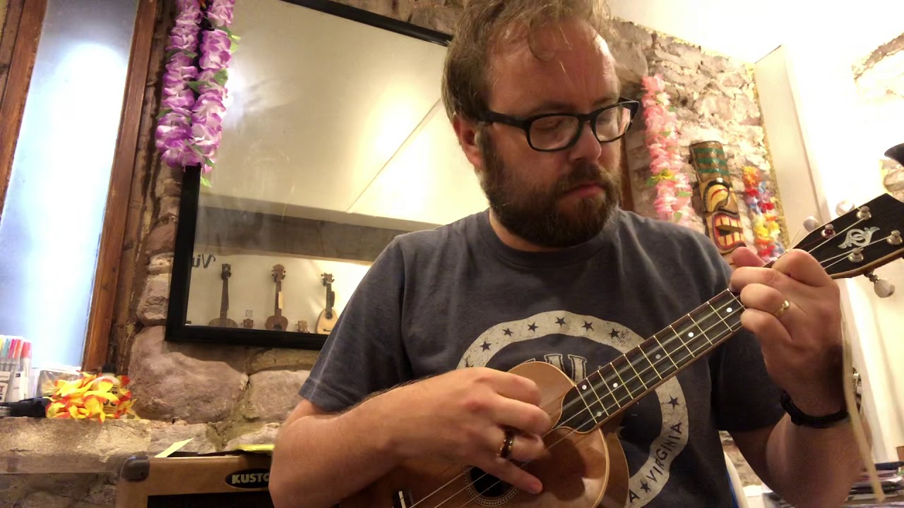 Original Matt Stead piece on Phil Davidson concert ukulele - YouTube