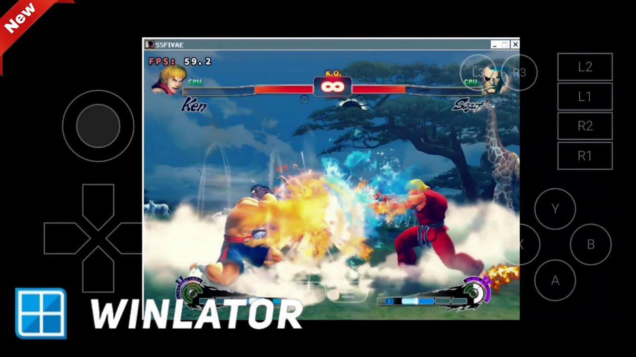 Ultra Street Fighter IV Gameplay(HD) Winlator 5.1 (Windows Emulator ...