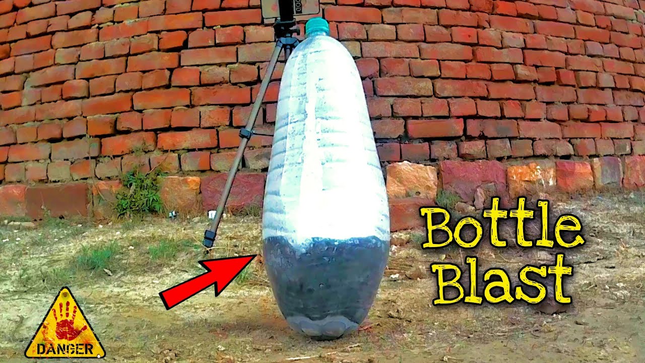 Hydrogen Bomb Blast | Bottle blast explosion experiment - hydrogen ...