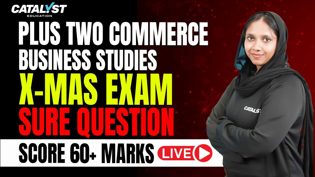Plus Two Business Studies | Sure-Asked Questions LIVE Class | Score 60 ...