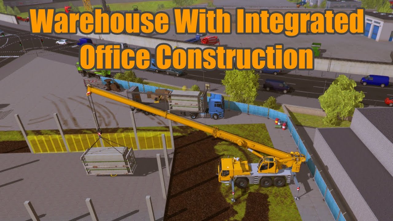 Warehouse With Integrated Office Construction (Timelapse) Relaxing ...