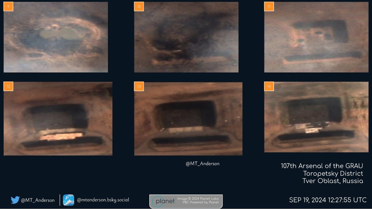 New Satellite Imagery of Toropets: Over 60 Bunkers/Warehouses Destroyed ...