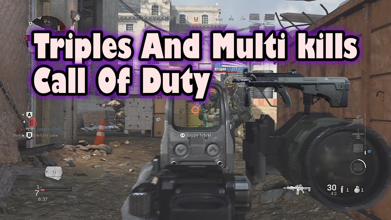 Triples And Multi kills | call of duty Modern warfare - YouTube