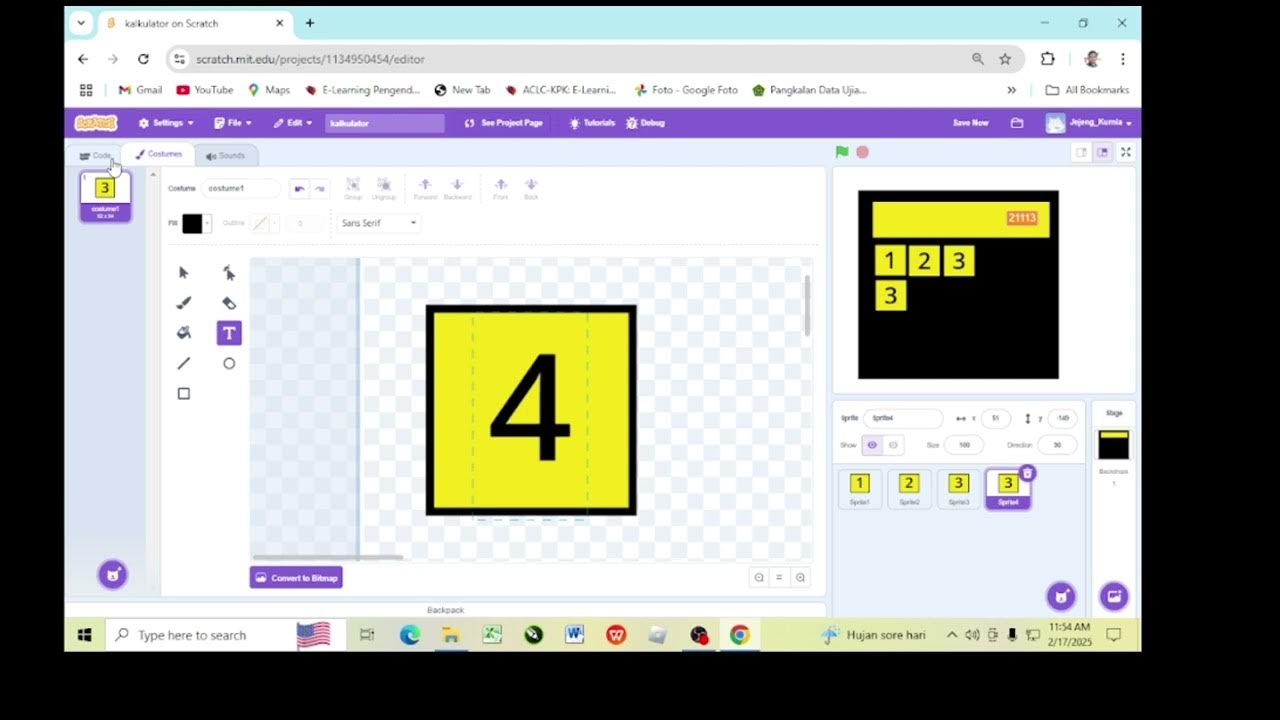 Membuat Kalkulator Menggunakan Scratch - YouTube