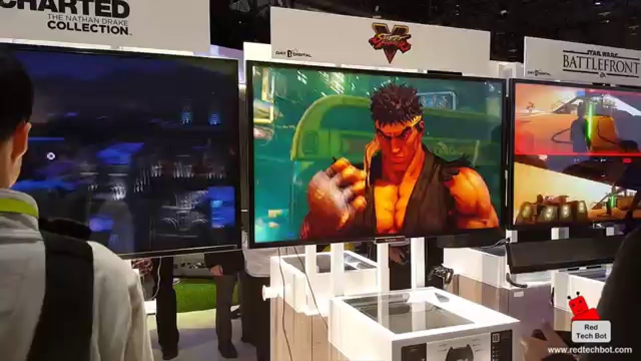 Playstation 4 and Playstation VR Booth at CES Las Vegas - YouTube