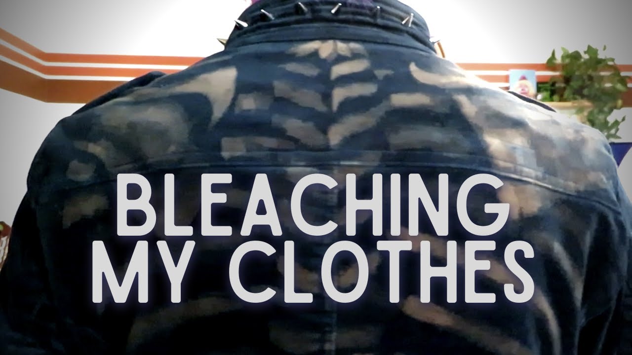 DIY Punk Jacket Part 1 (Bleach Painting Clothes) - Eveline Fletcher ...