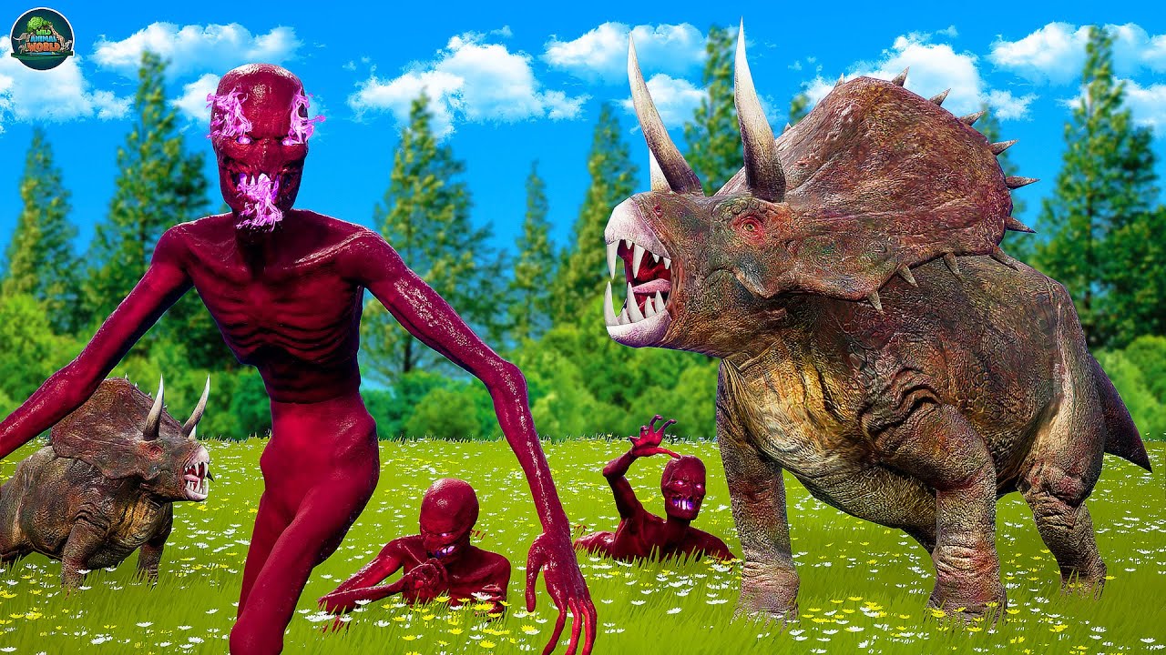 Alien Zombies vs Trex, Dinosaurs and Forest Animals - Epic Fights of ...