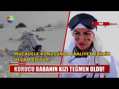 Korucu babanın kızı Teğmen oldu!
