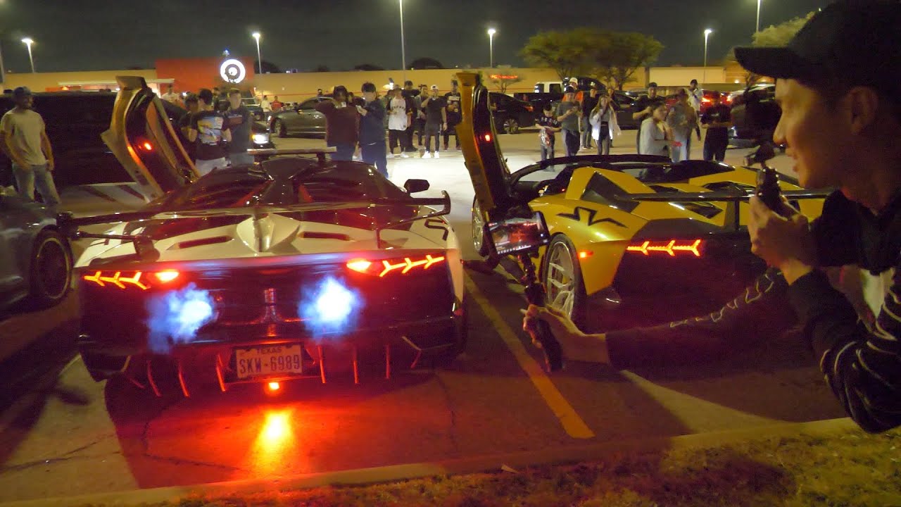 Lamborghini Rev Battle Aventador SVJ VS Aventador SV BOTH MODIFIED ...