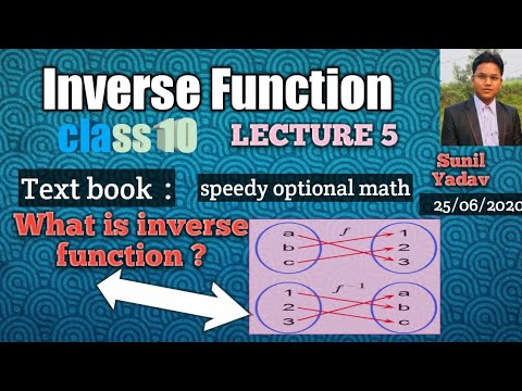 DEFINE INVERSE FUNCTION LECTURE 5 - YouTube