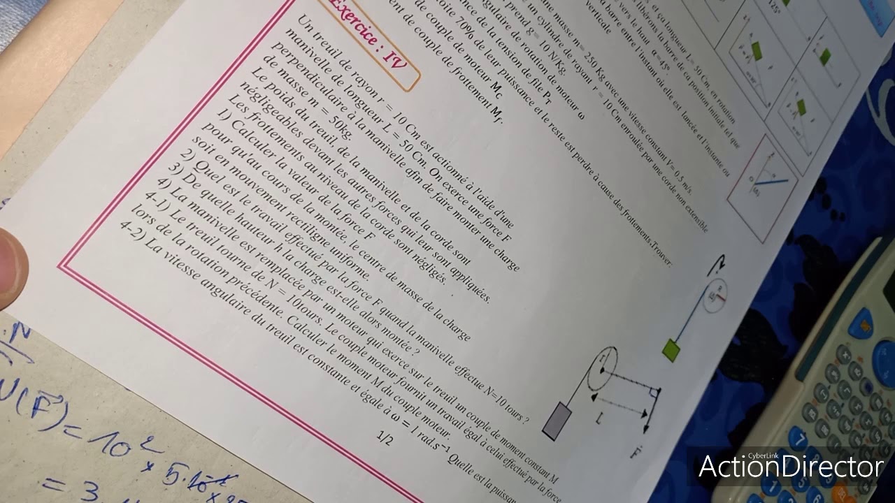 Travail et Puissance D'une force Cas de Rotation - YouTube