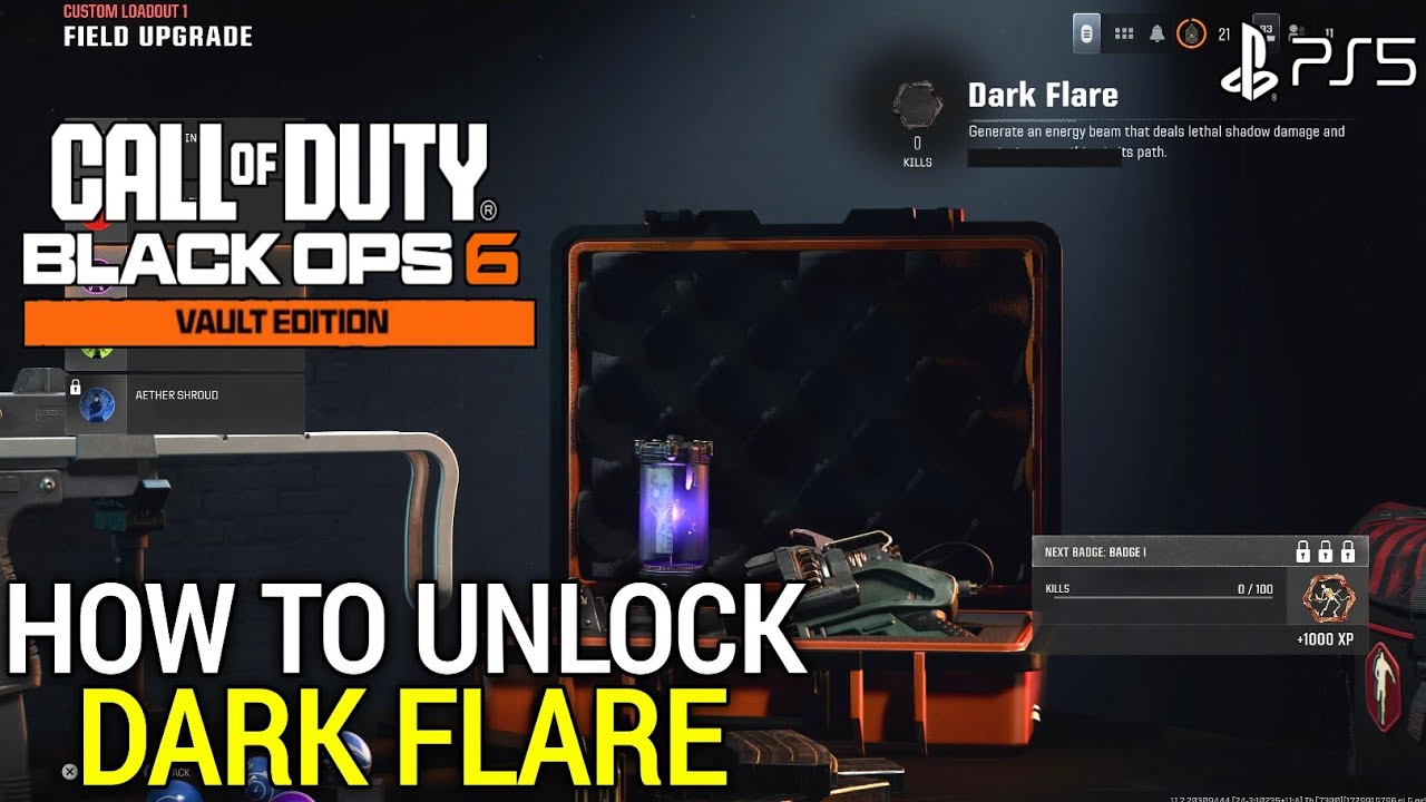 How to Get Dark Flare BO6 Dark Flare Field Upgrade Unlock | How to ...